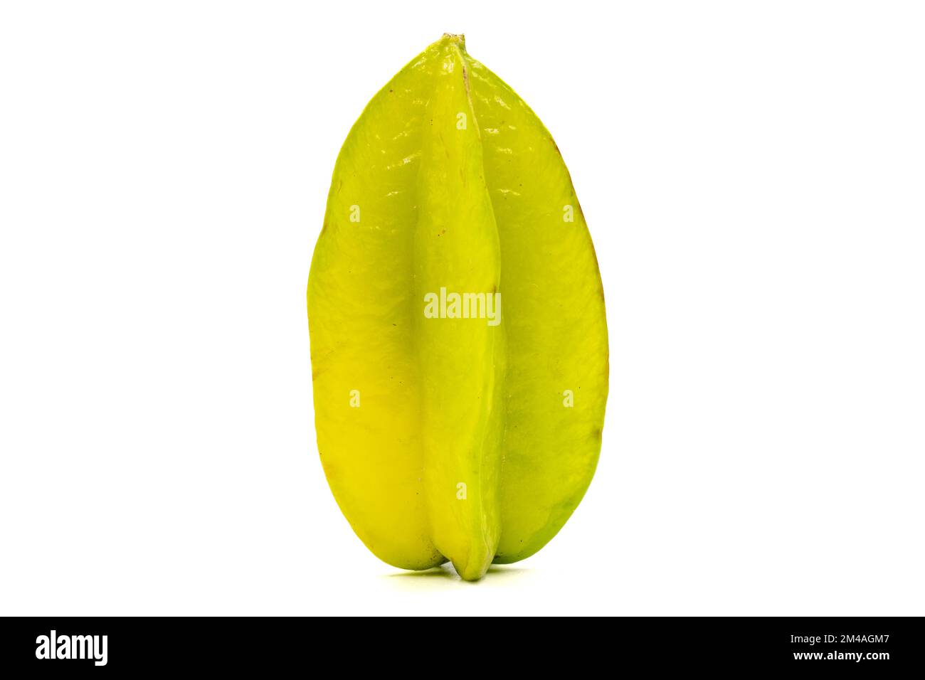 Ripe star fruit (Averrhoa carambola, star apple, starfruit) isolated on ...