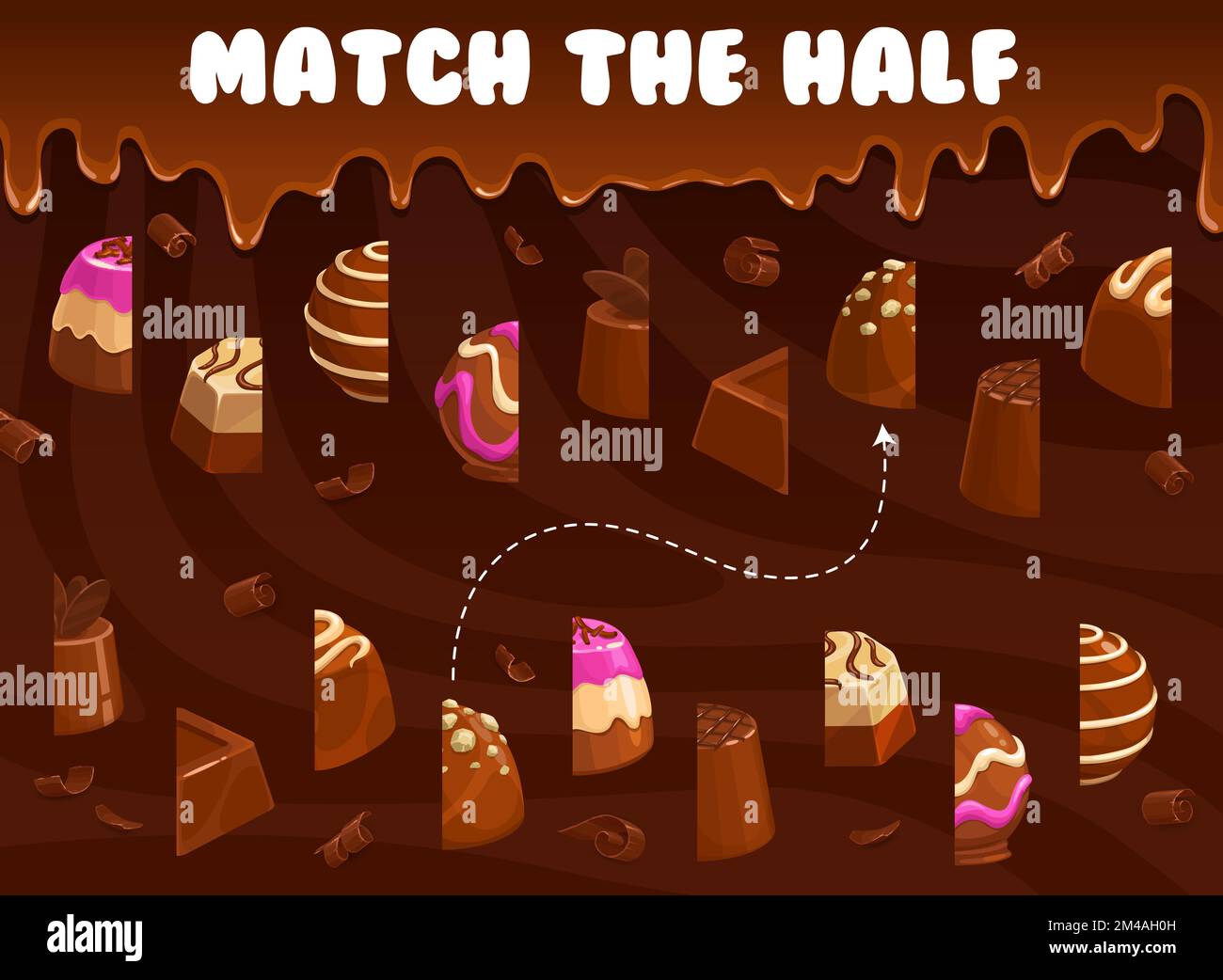 Chocolate coconut, praline and fudge, souffle, truffle and jelly ...