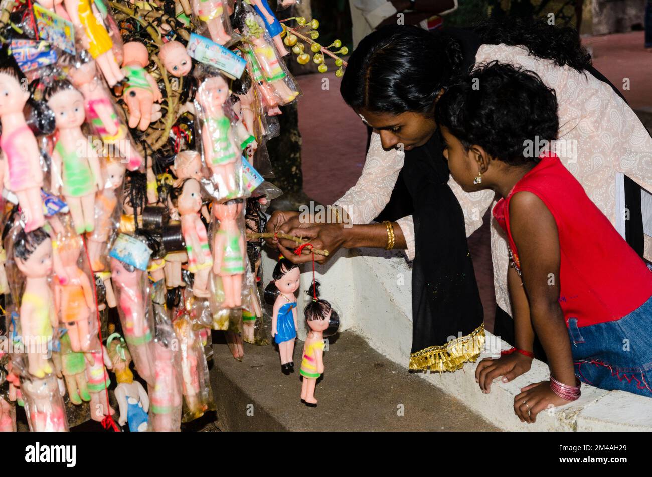 Offering dolls is a custom to help getting the wish for a child ...