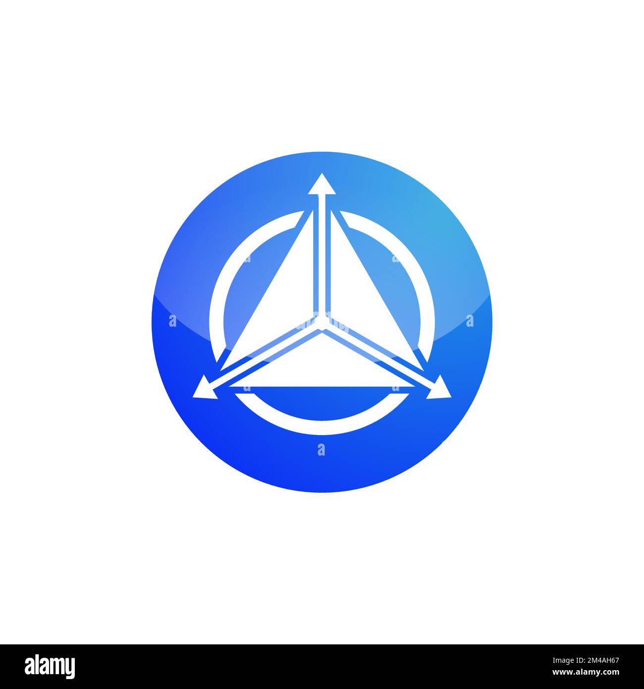 3d space perspective axis vector logo template Stock Vector Image & Art ...