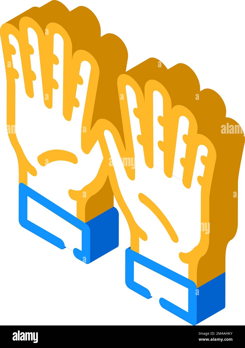 ten number hand gesture isometric icon vector illustration Stock Vector ...