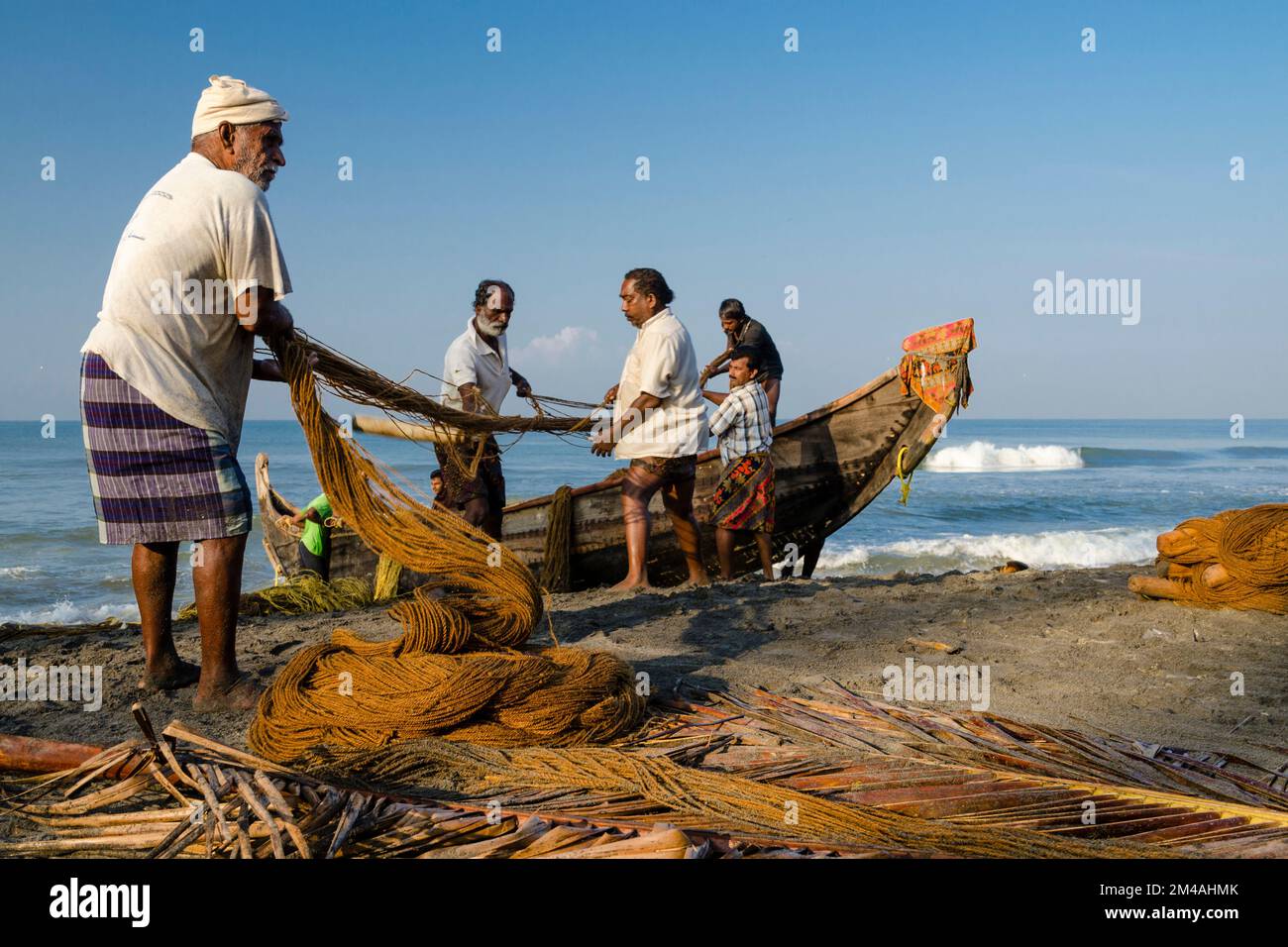 Fishing with the old methods is hard work and still practiced in the ...