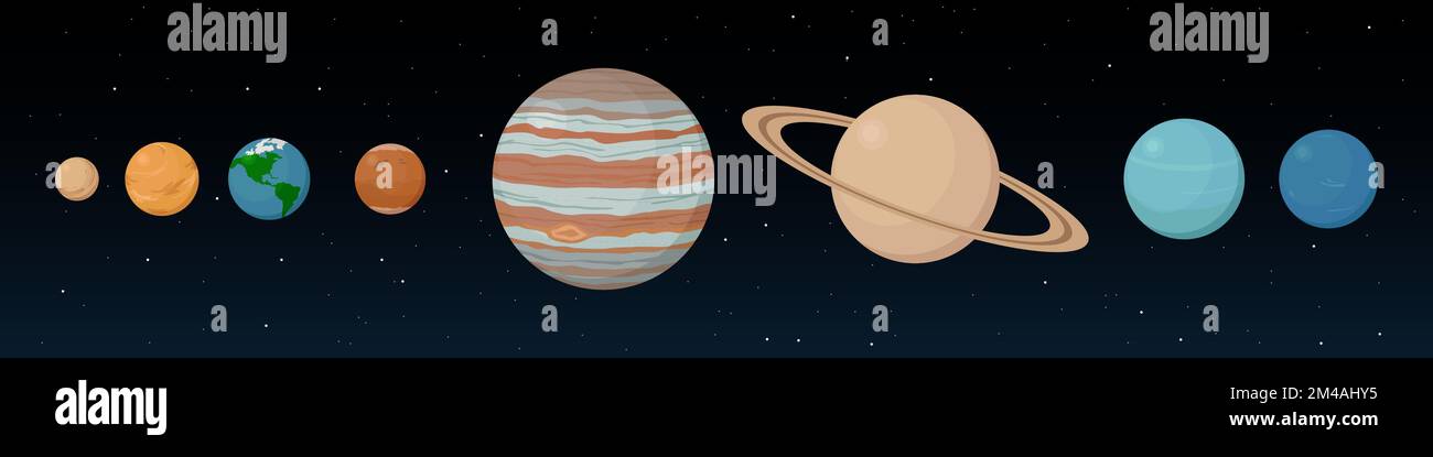 Solar system planets. Vector illustration Stock Vector Image & Art - Alamy