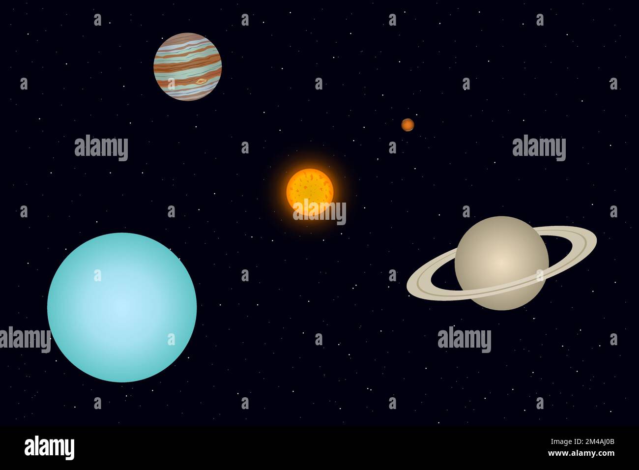 Solar system saturn Stock Vector Images - Alamy