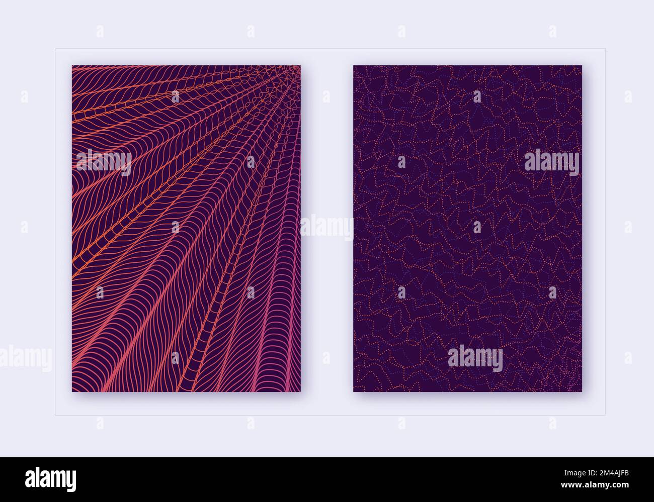 Cover design template set. Abstract lines modern brochure layout ...