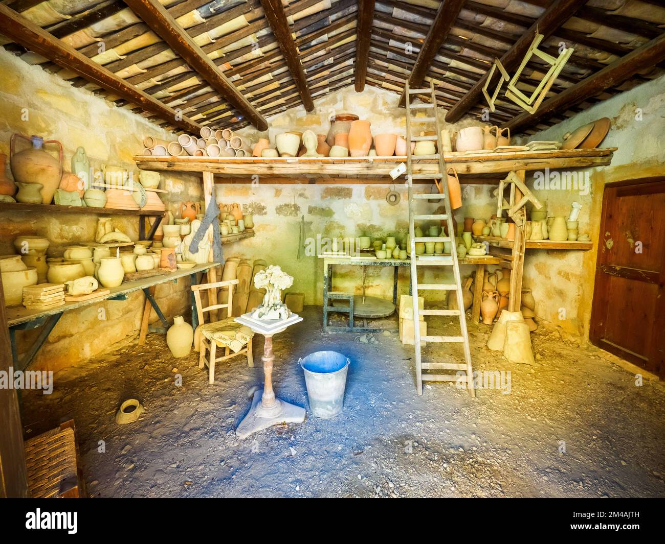 Clay products - Open-air museum at the Scurati Caves or “Grotta ...