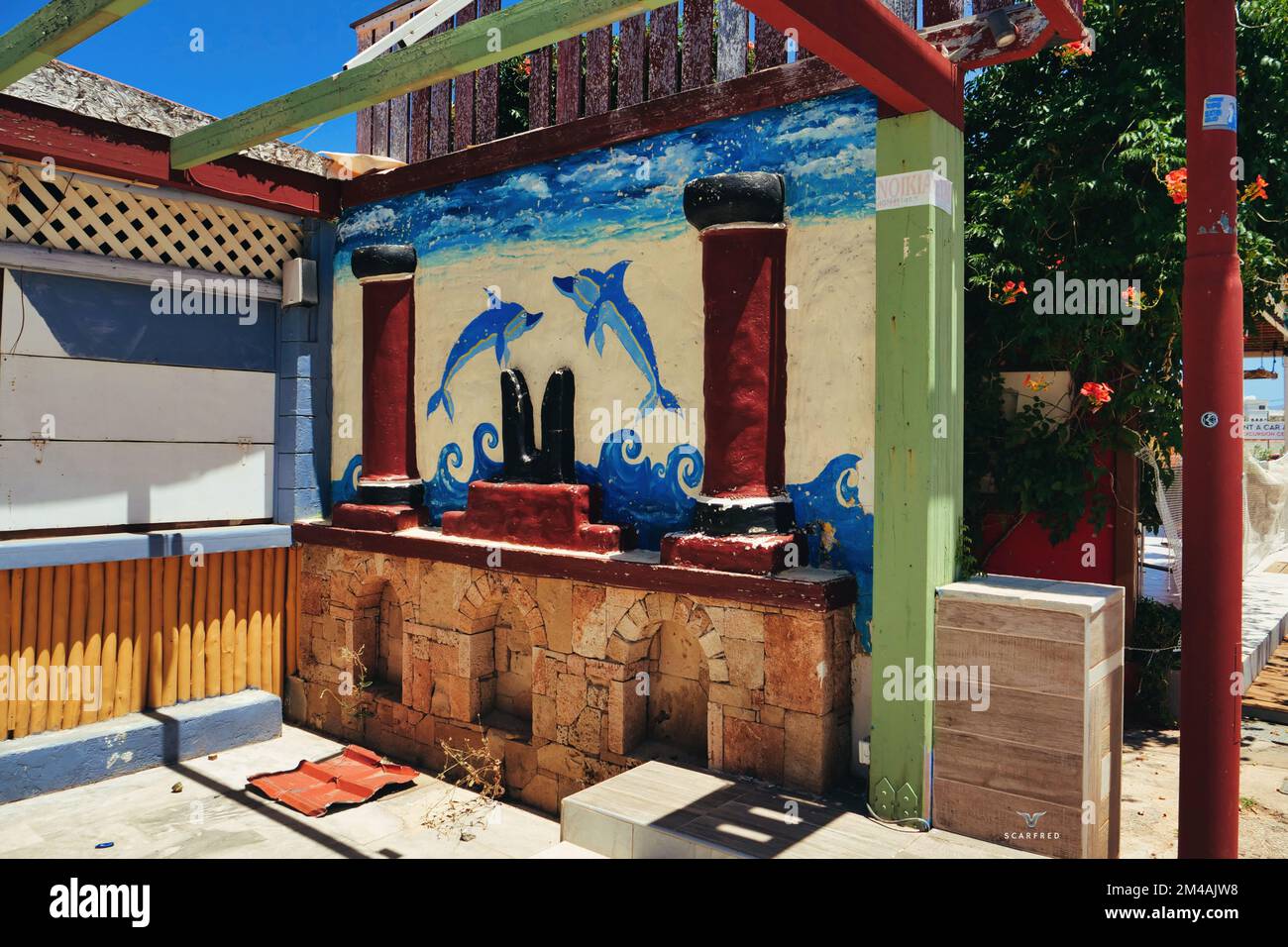An aerial view of palace of Knossos on Crete Stock Photo - Alamy