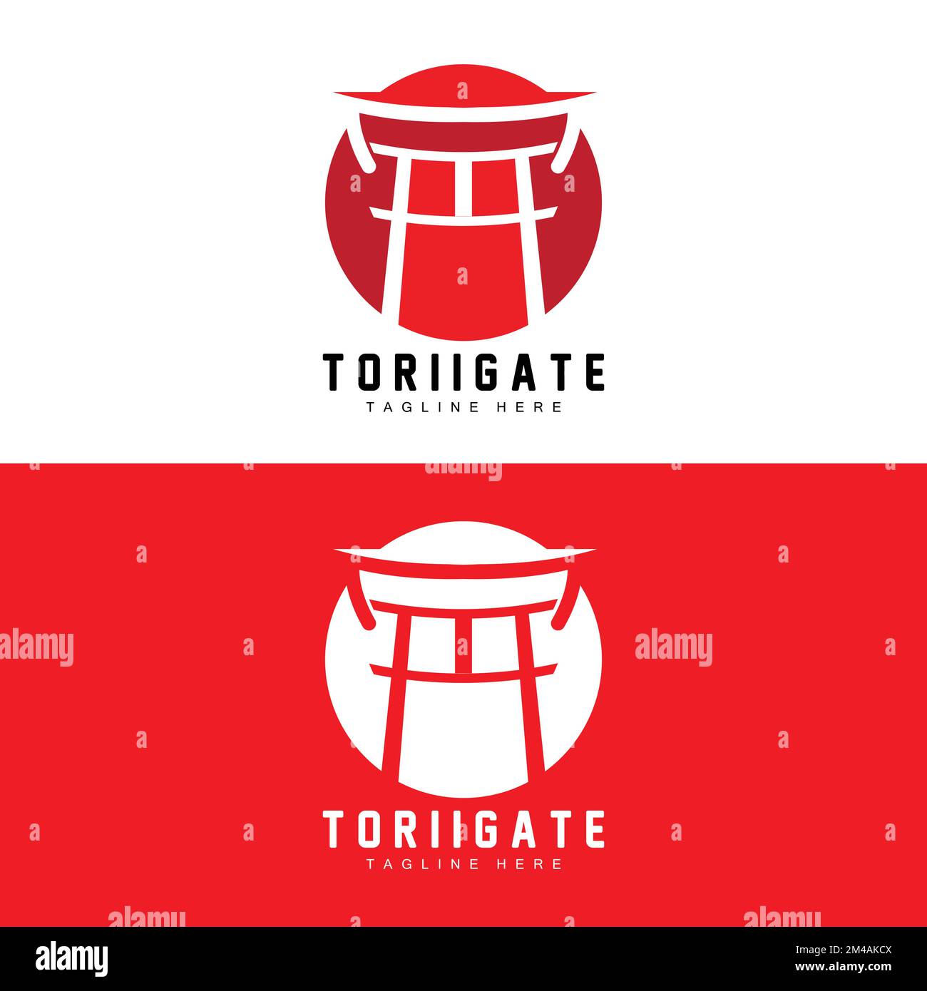 Illustration mount fuji japanese torii hi-res stock photography and ...