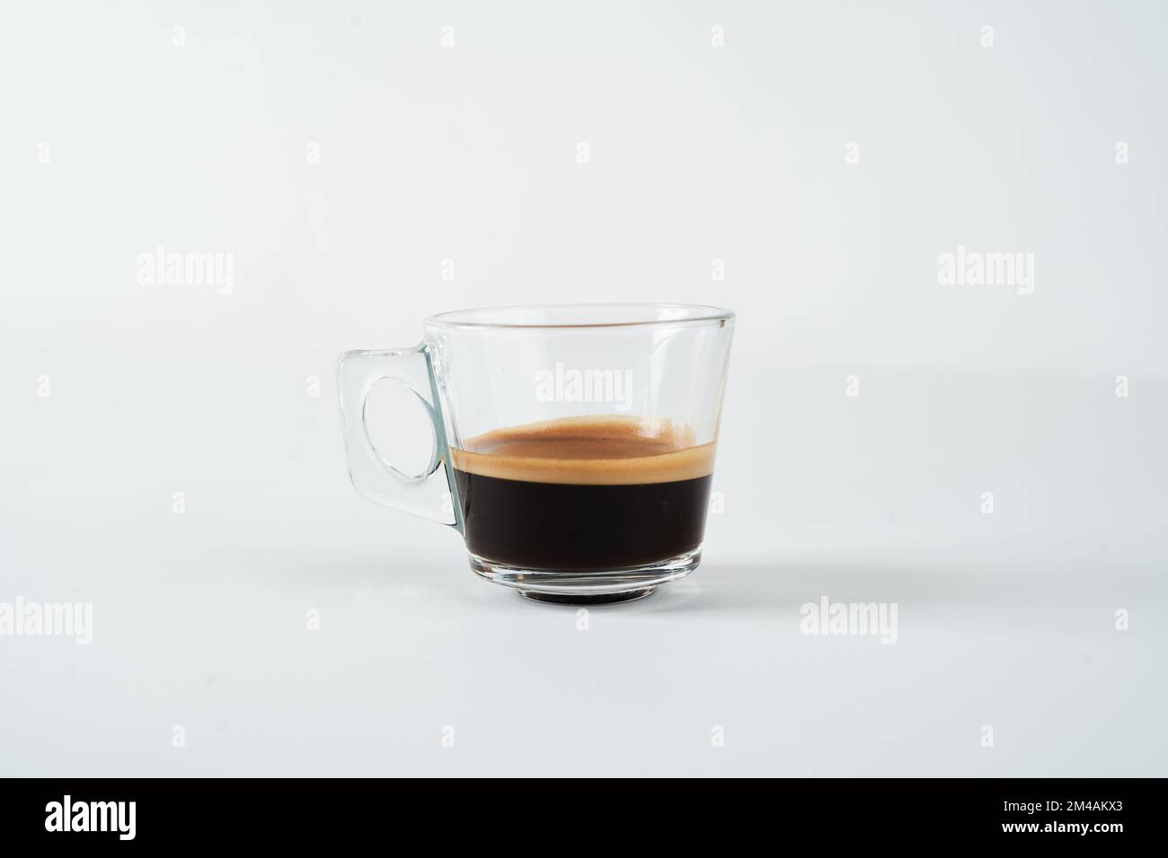 Glass of half full of coffee hi-res stock photography and images - Alamy