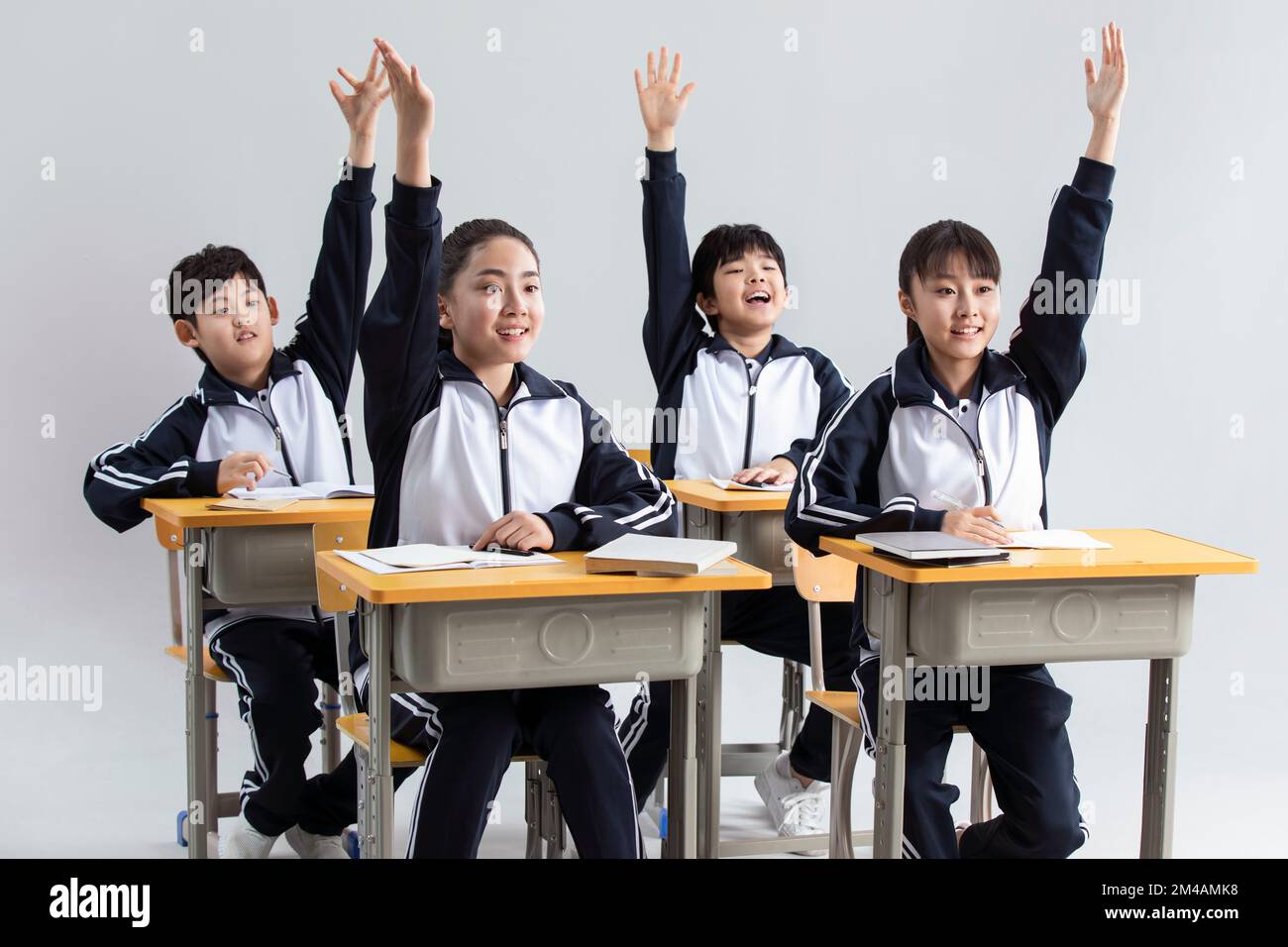Chinese students learning in classroom Stock Photo - Alamy