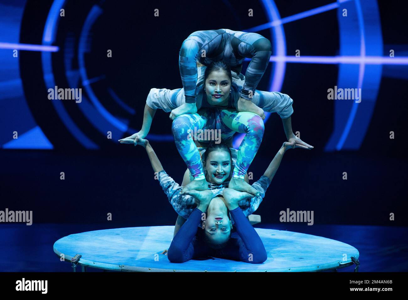 The Puje troupe, contortion, acrobatics, the circus Flic Flac is ...