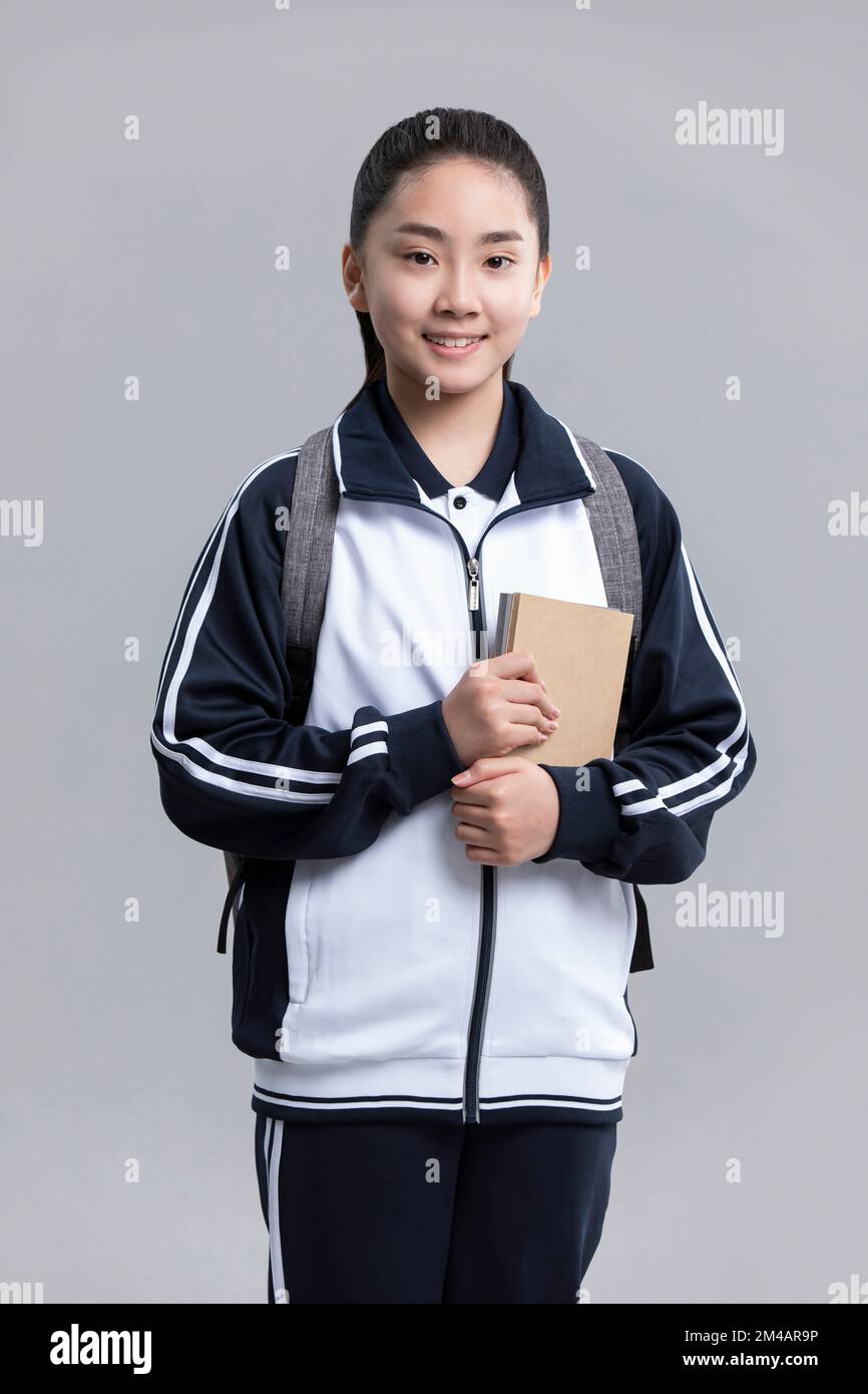 Girl student teenager gray hi-res stock photography and images - Alamy