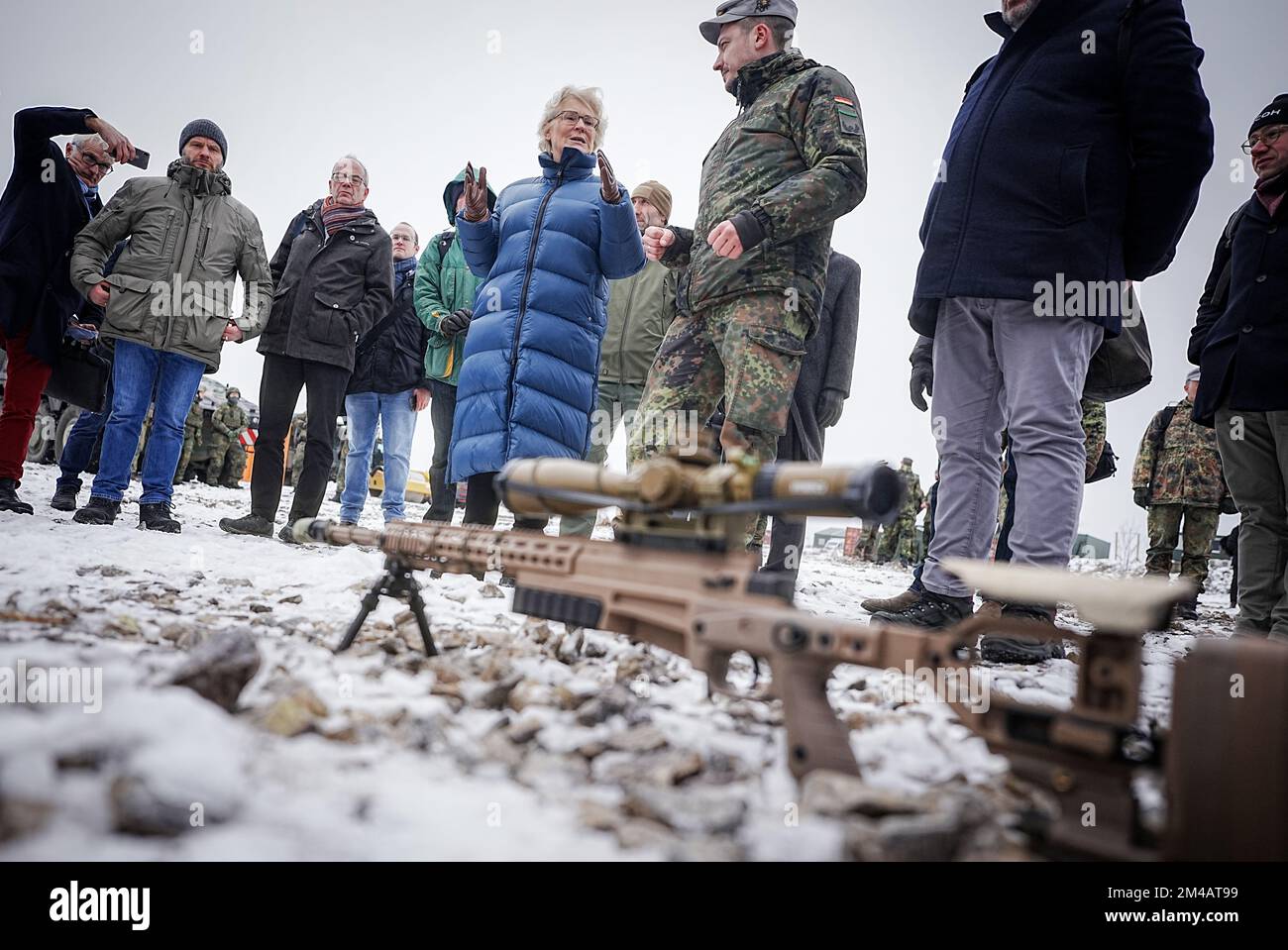 Lest, Slovakia. 20th Dec, 2022. Christine Lambrecht (SPD), Federal ...