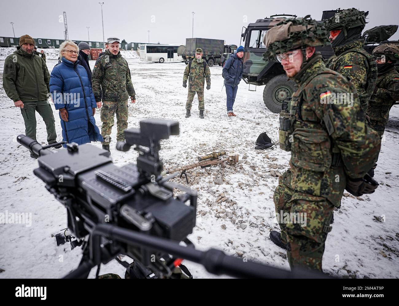 Lest, Slovakia. 20th Dec, 2022. Christine Lambrecht (SPD), Federal ...