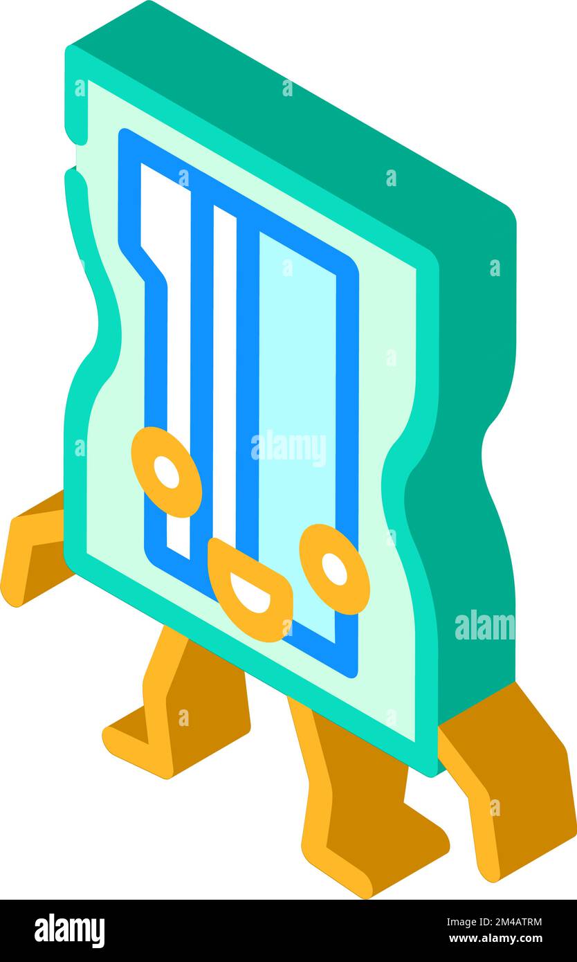 sharpener school character isometric icon vector illustration Stock ...