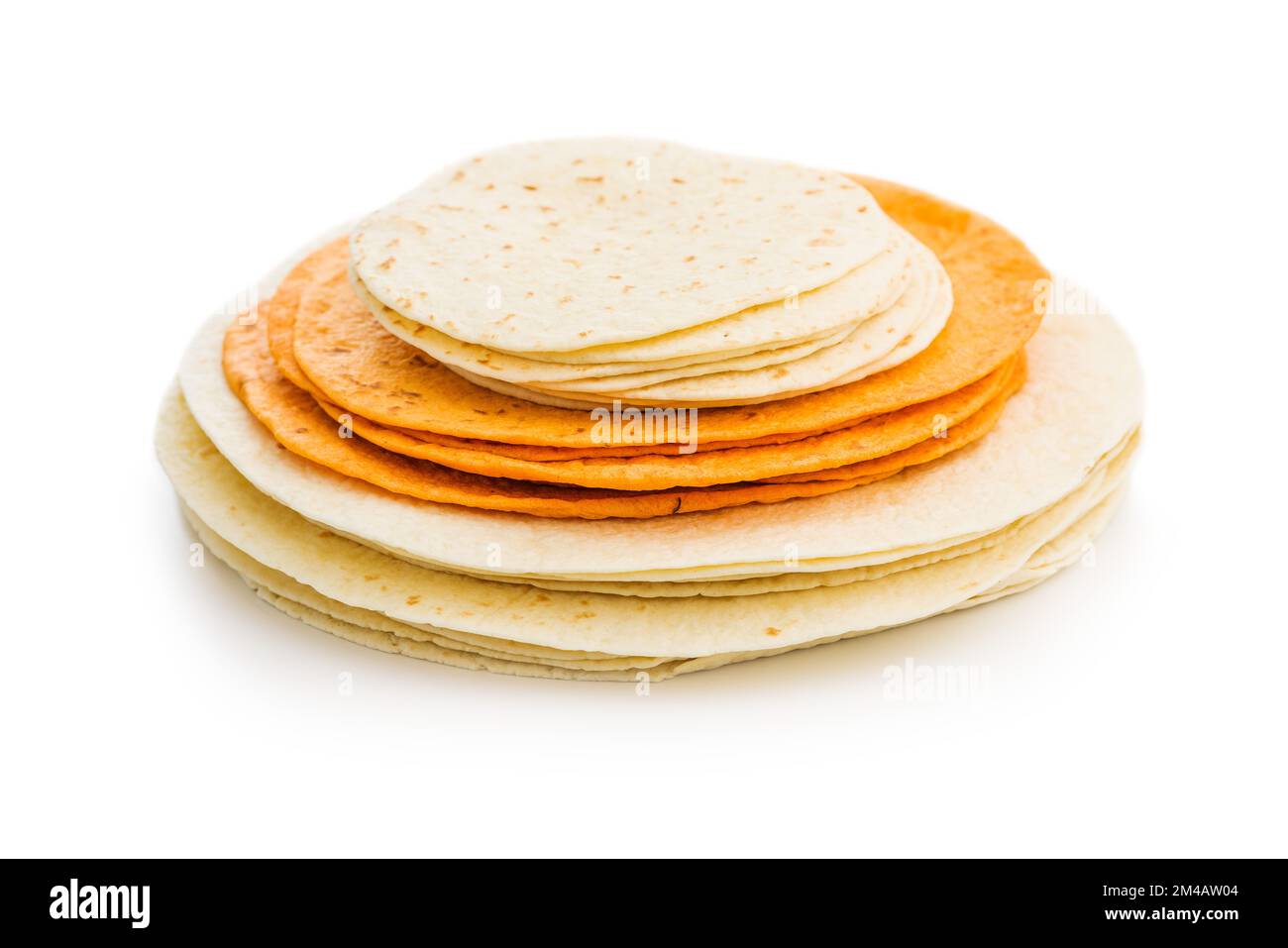 Mexican Corn Tortillas isolated on the white background Stock Photo - Alamy