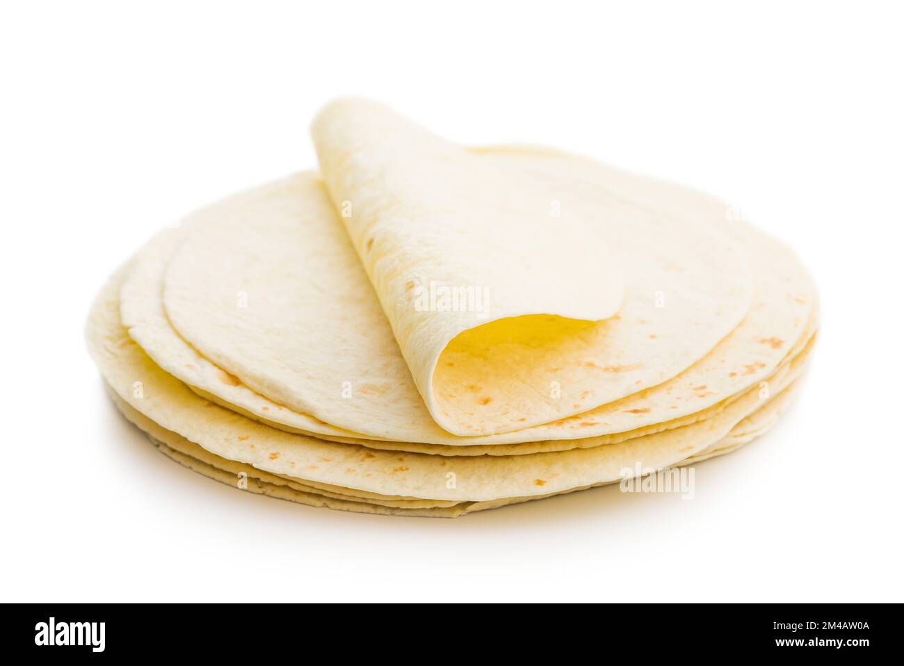 Mexican Corn Tortillas isolated on the white background Stock Photo - Alamy