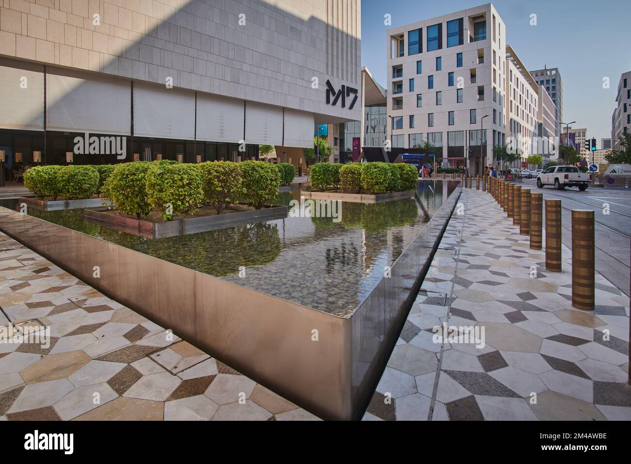 Msheireb Downtown Doha, Qatar afternoon shot showing locals and ...