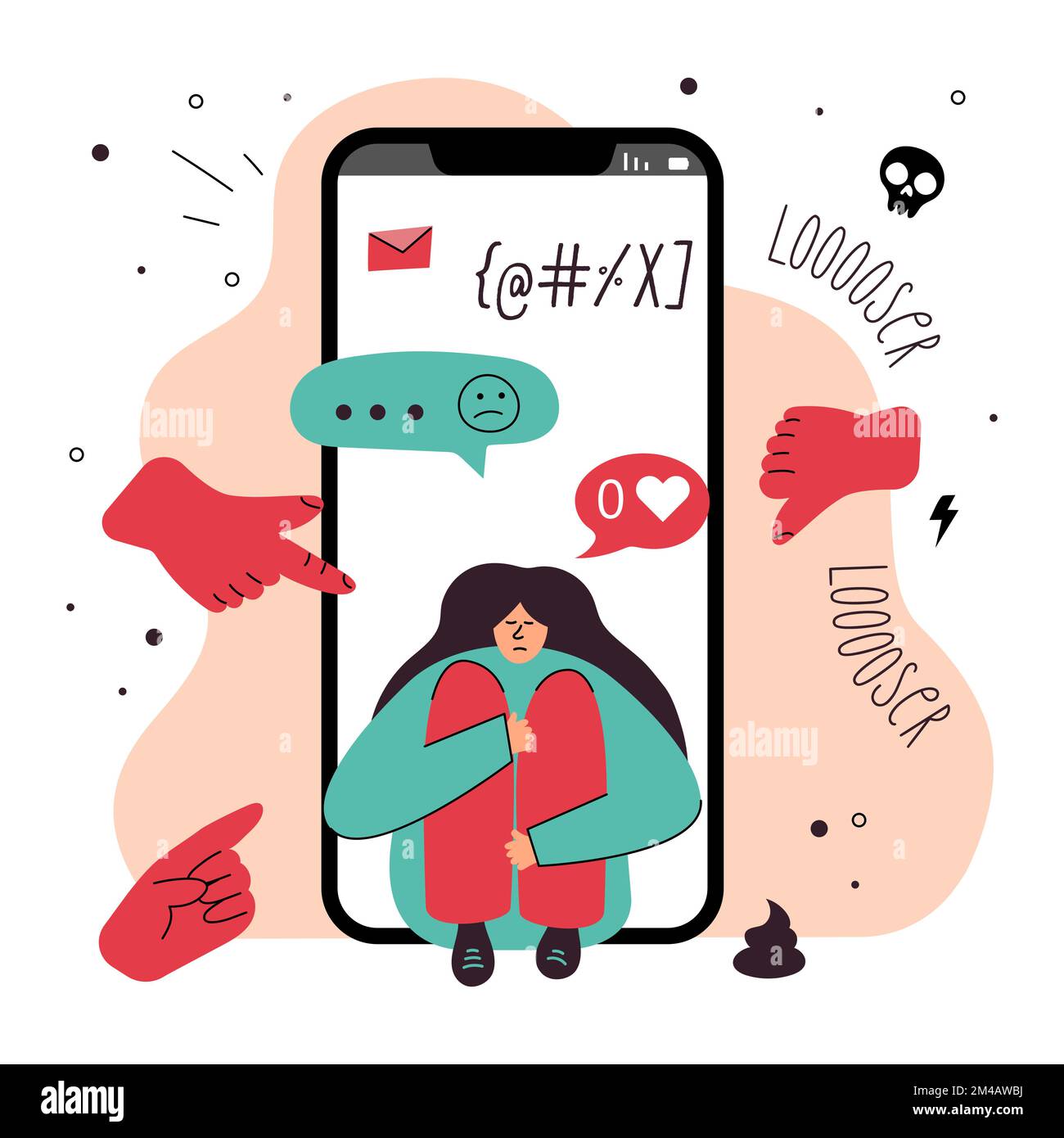 Physical abuse illustration hi-res stock photography and images - Alamy