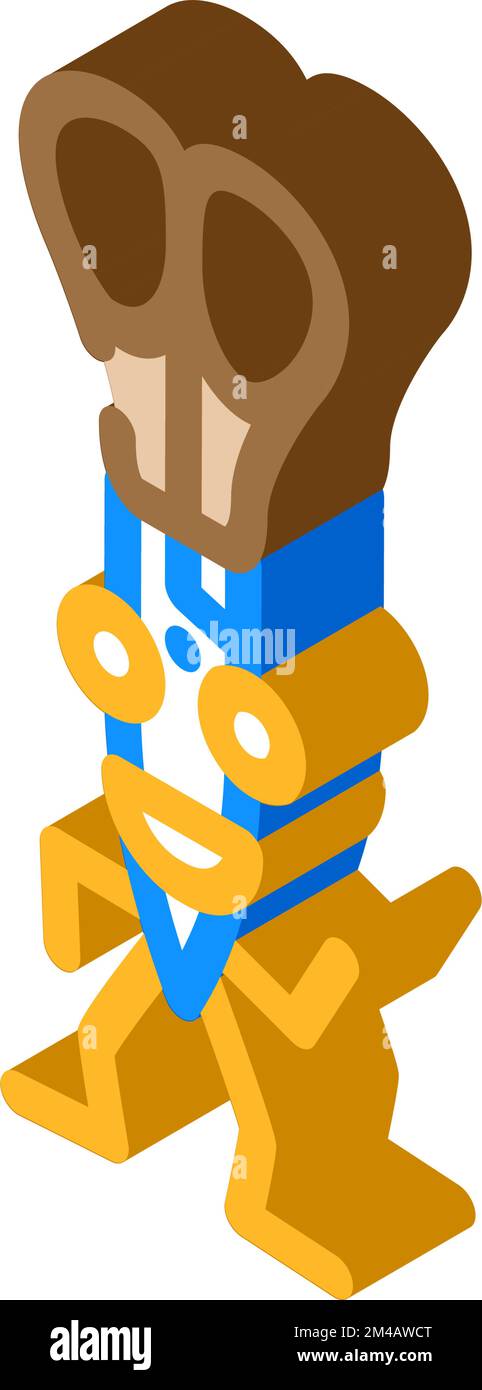 scissors school character isometric icon vector illustration Stock ...