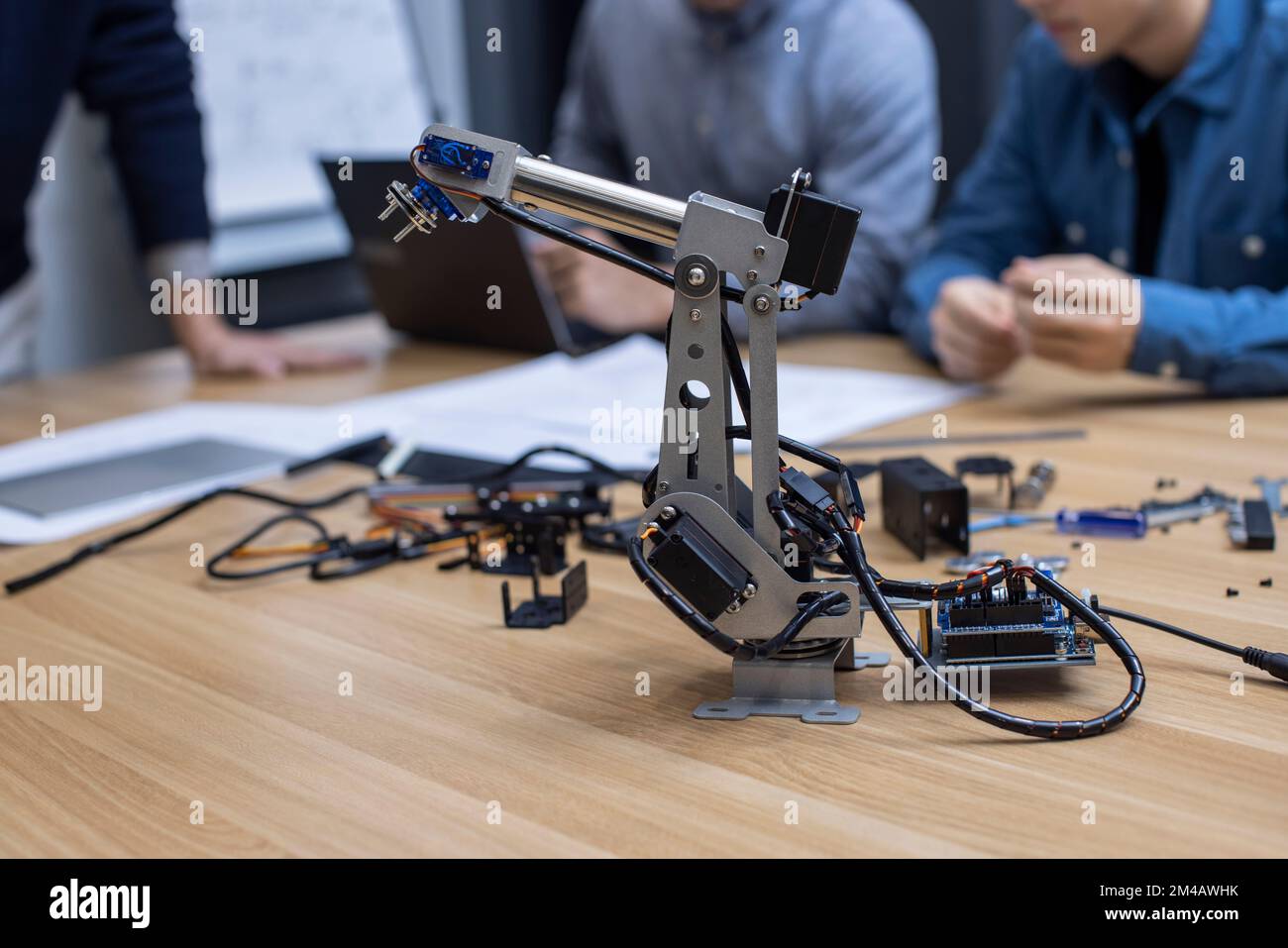 Close up of robotic arm Stock Photo - Alamy