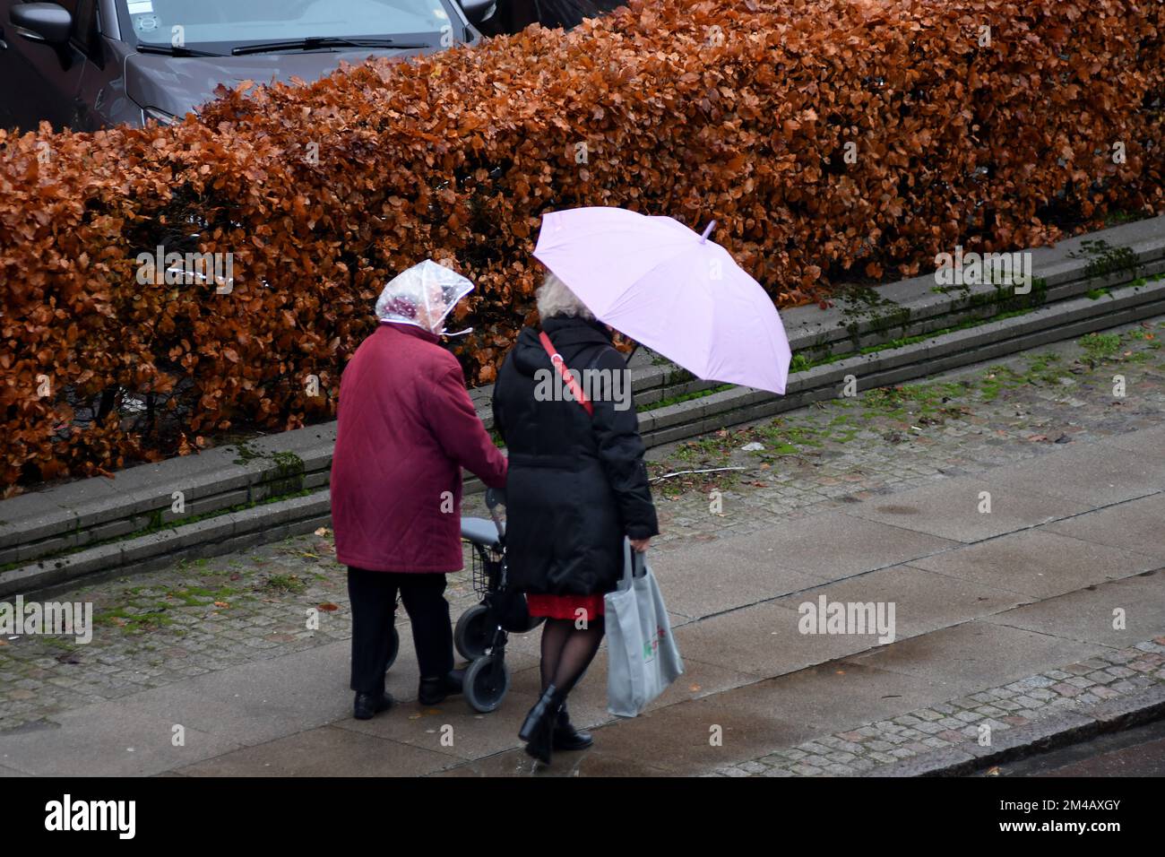 Copenhagen/Denmark/20 December 2022/ Weather rain fall in Kastrup ...