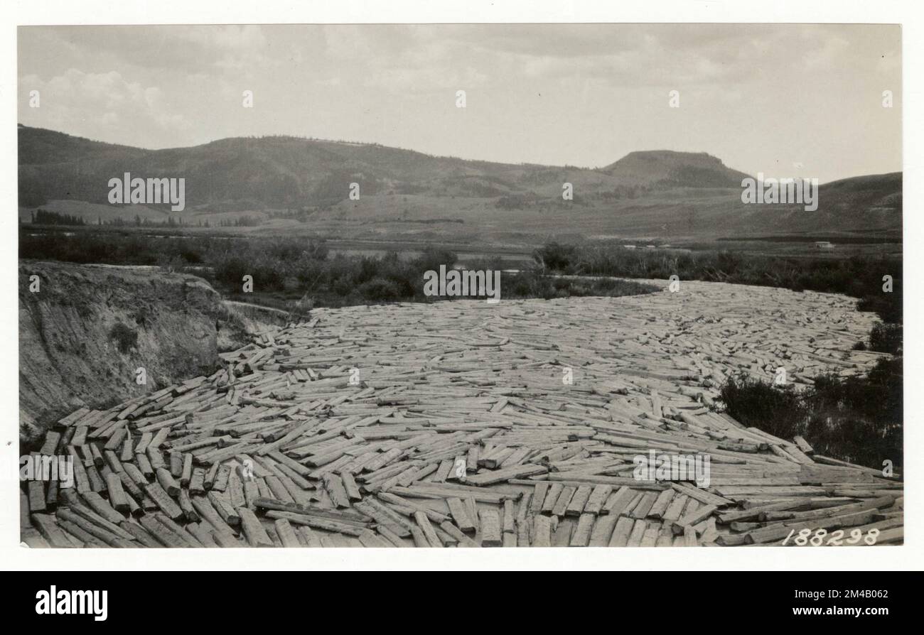Logging: Transportation: Log Drive - Wyoming. Photographs Relating to ...