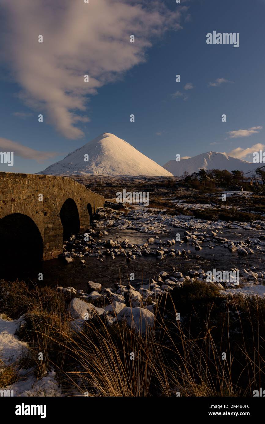 Marsco in Winter Sligachan Skye Stock Photo - Alamy