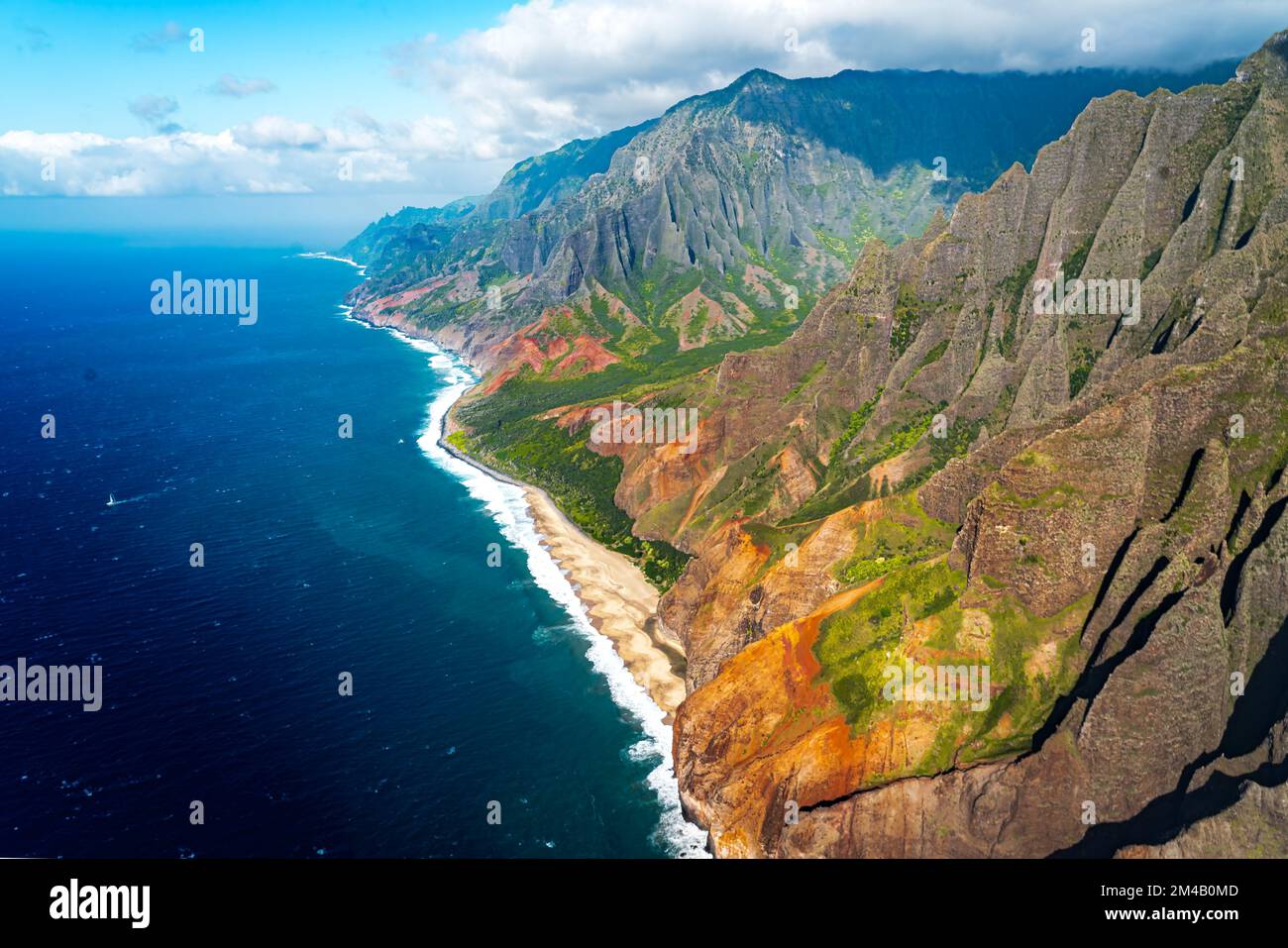 An aerial view of an island Stock Photo - Alamy