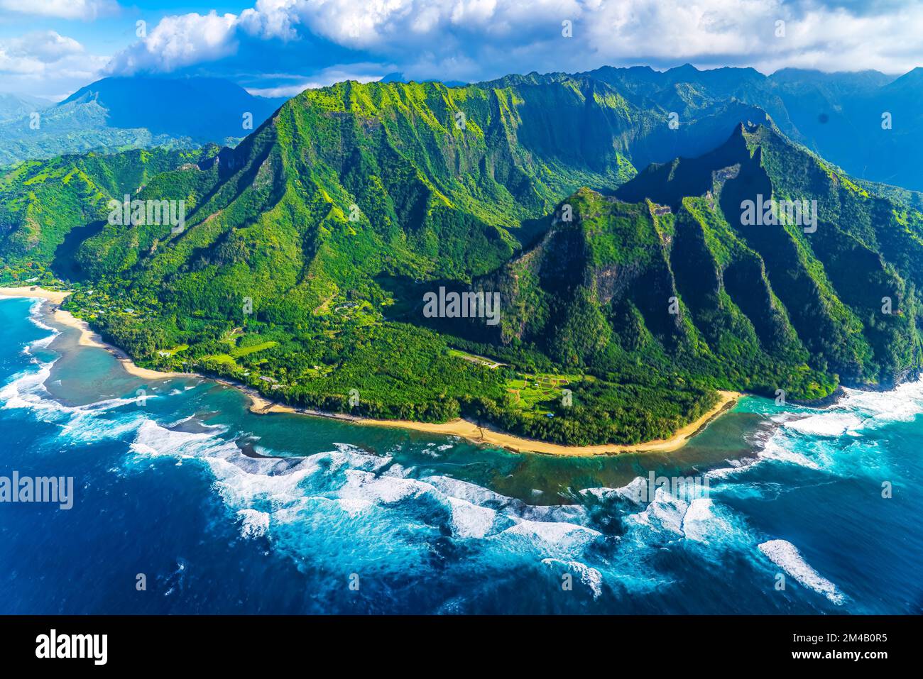 An aerial view of an island Stock Photo - Alamy