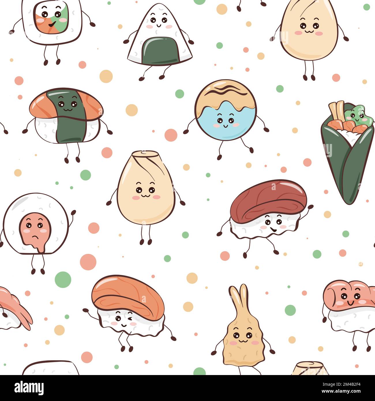 Sushi cartoon characters hi-res stock photography and images - Alamy