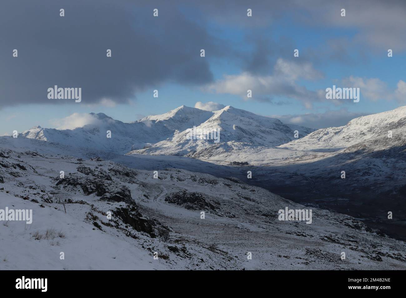 snowdonia snowdon winter wales Stock Photo - Alamy