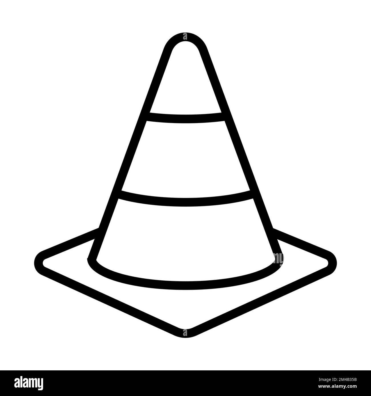 Traffic Cone Clipart Black And White