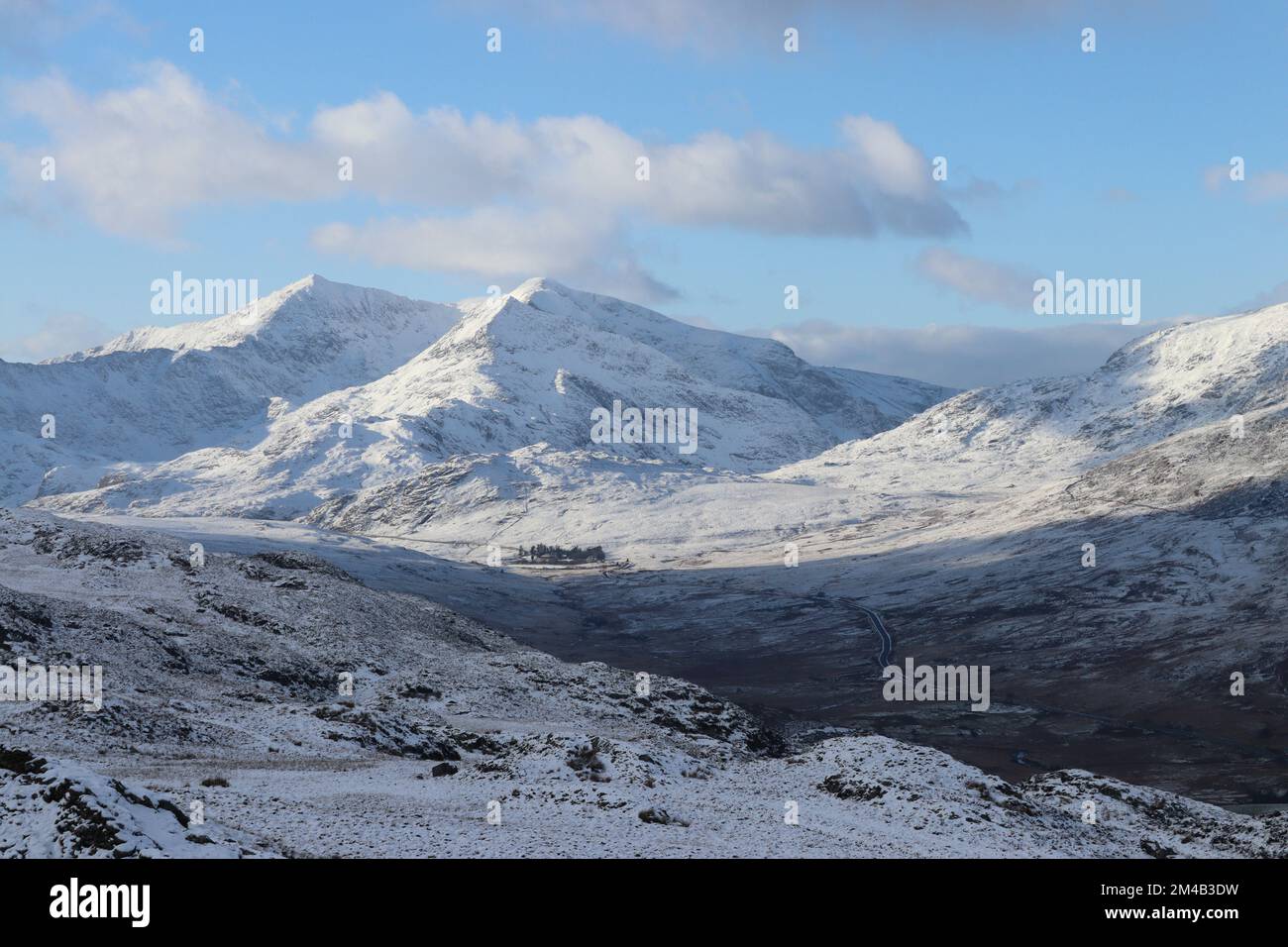 snowdonia snowdon winter wales Stock Photo - Alamy