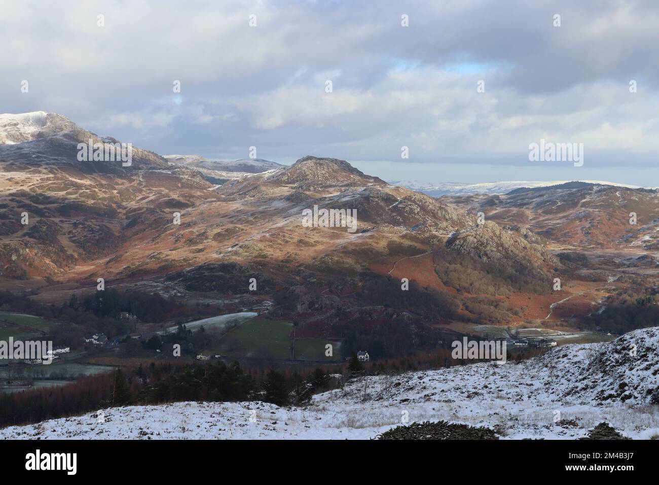 snowdonia snowdon winter wales Stock Photo - Alamy