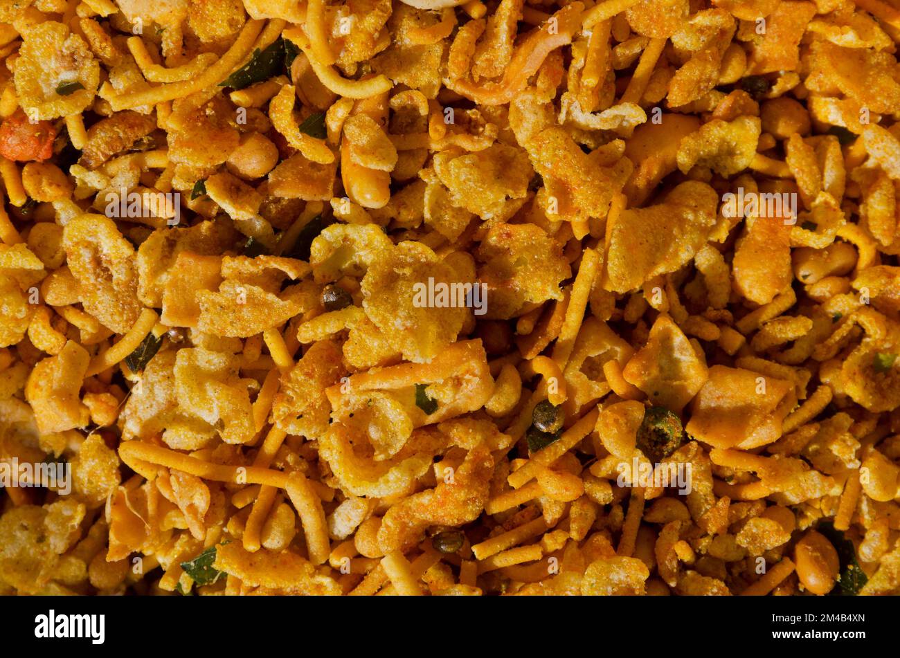 Namkin, salty snacks, are sold at the local market in Mysore. Mysore ...