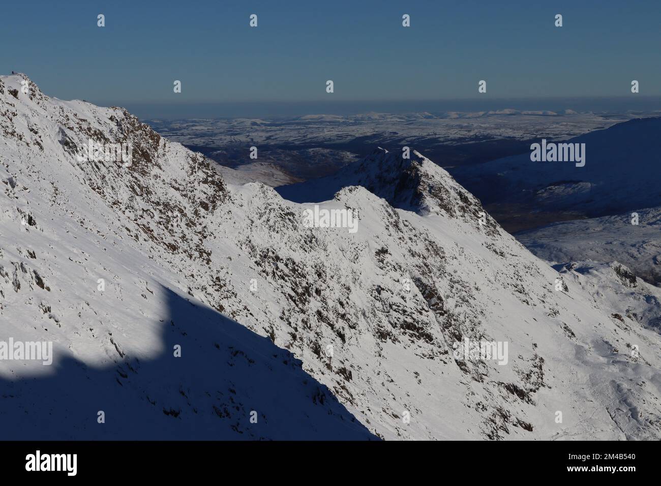 snowdonia snowdon winter wales Stock Photo - Alamy