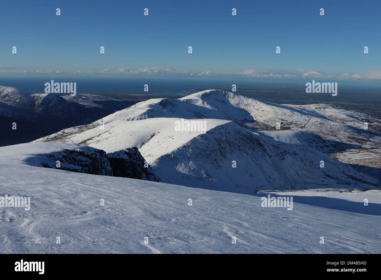 snowdonia snowdon winter wales Stock Photo - Alamy
