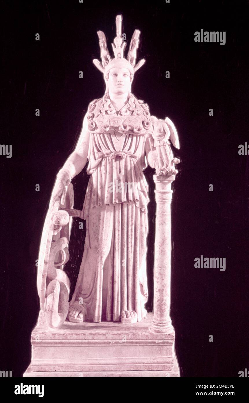 The Varvakeion Athena, Greek statue, 200 ad Stock Photo - Alamy