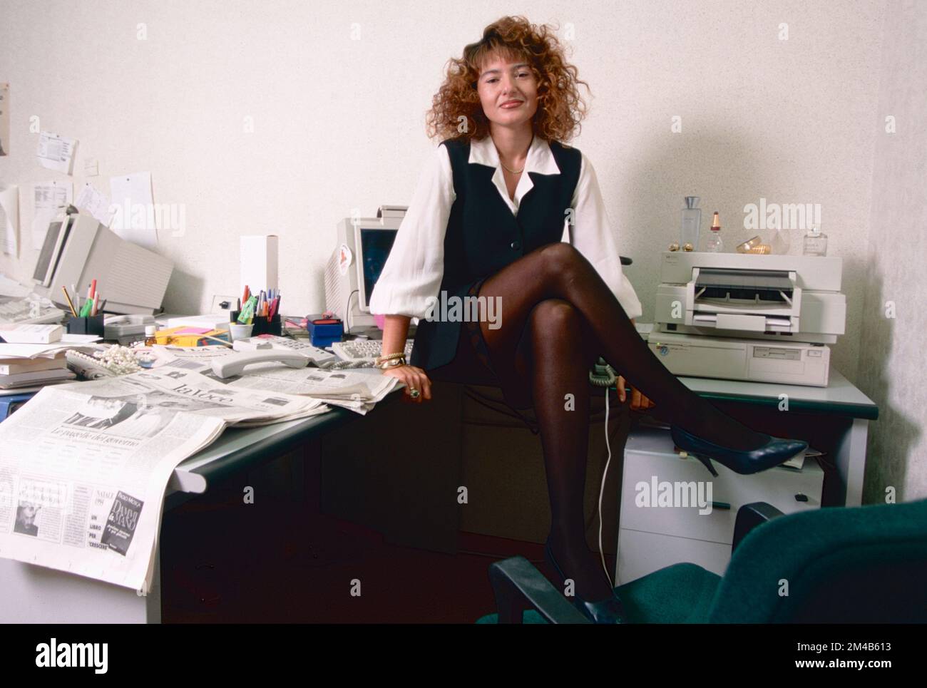 Italian journalist, writer and TV presenter Monica Setta, Rome, Italy ...