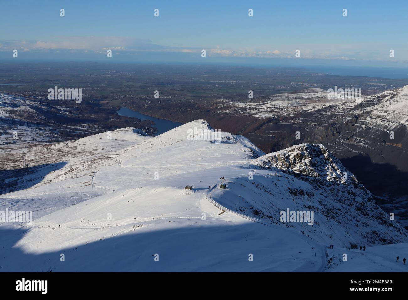 snowdonia snowdon winter wales Stock Photo - Alamy