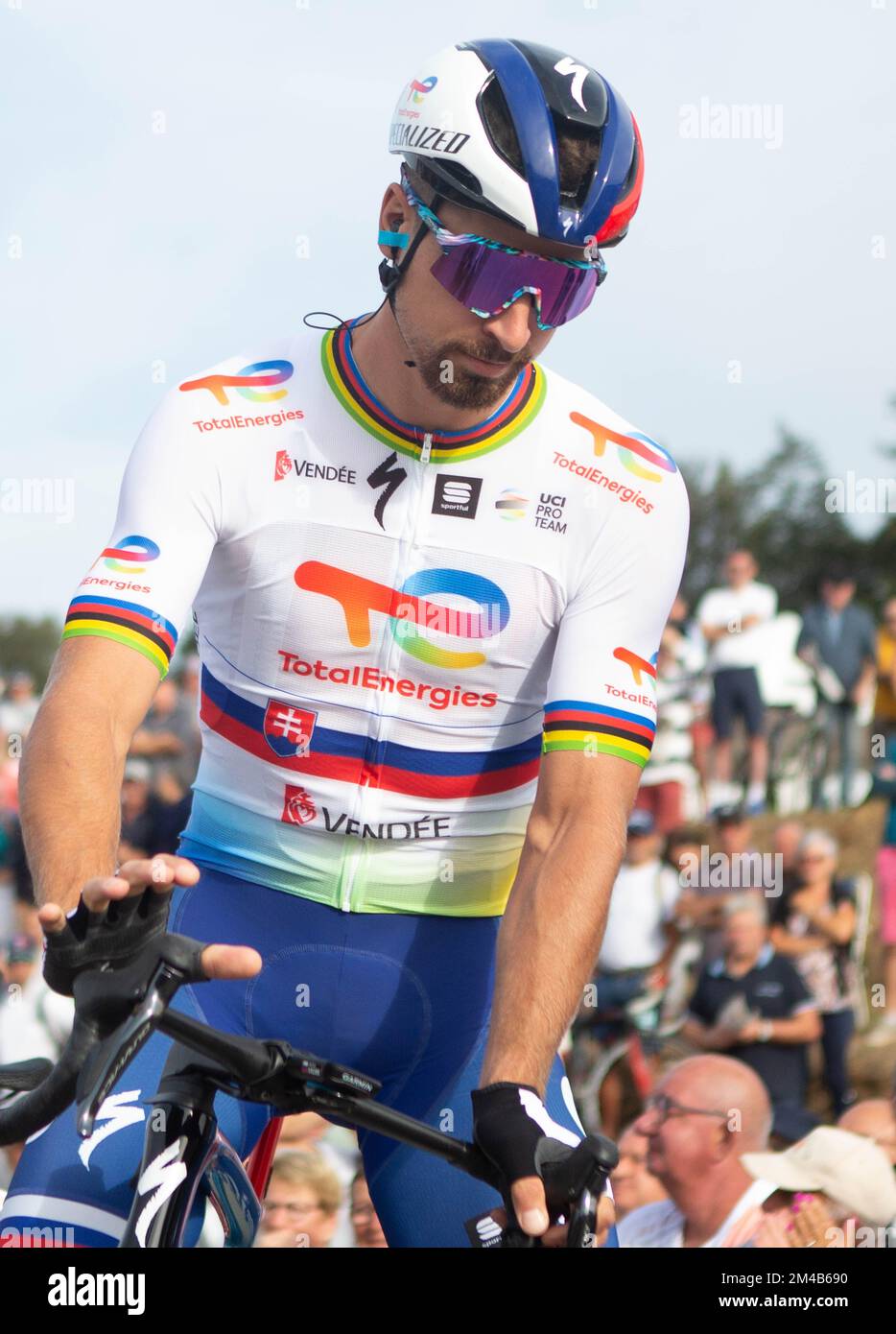 Team EF Education - Easypost during the Bretagne Classic Ouest-France ...