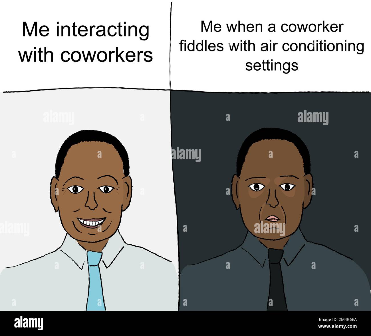 Office air conditioning settings. Funny meme for social media sharing ...