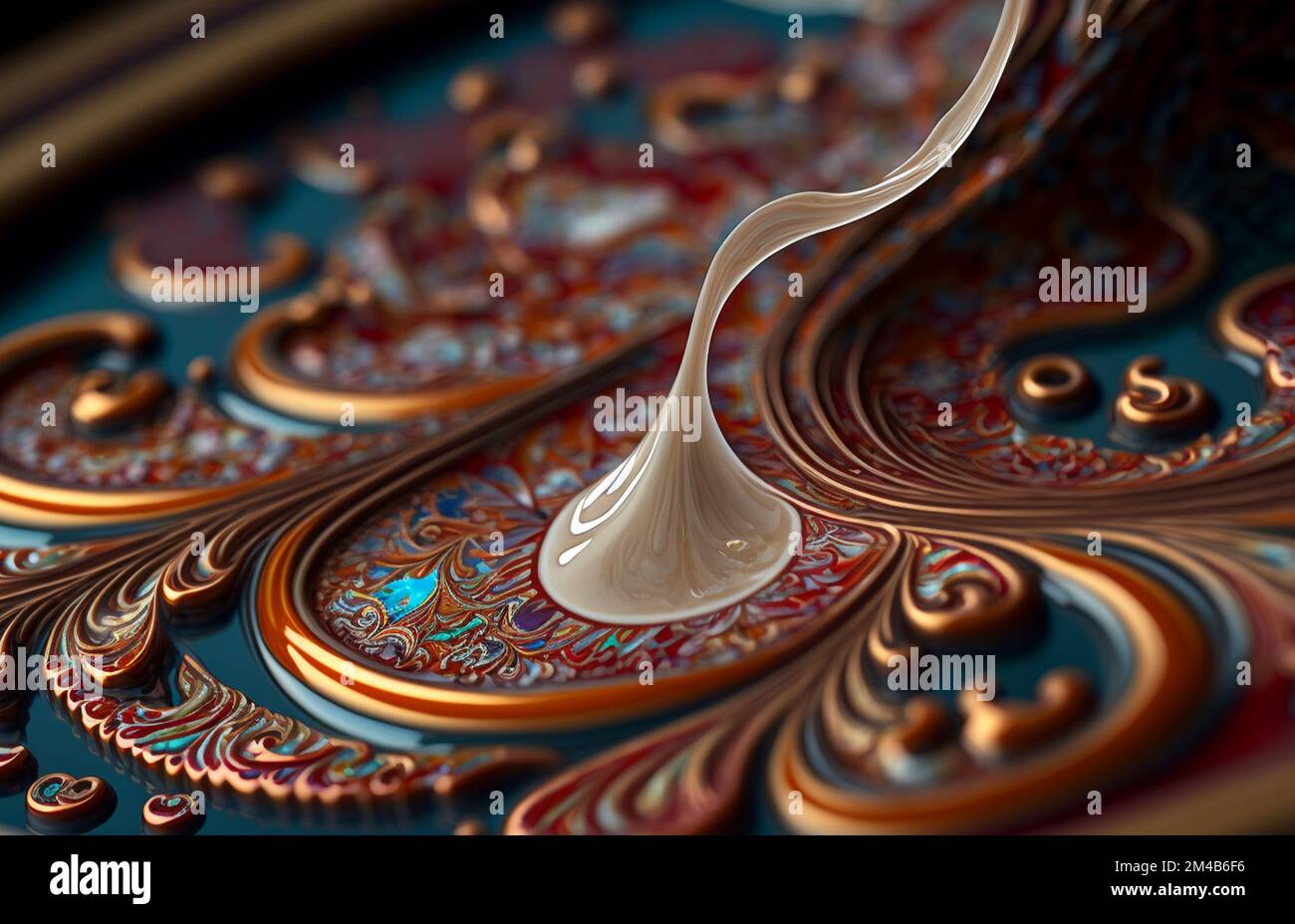 Turkish ebru art hi-res stock photography and images - Alamy