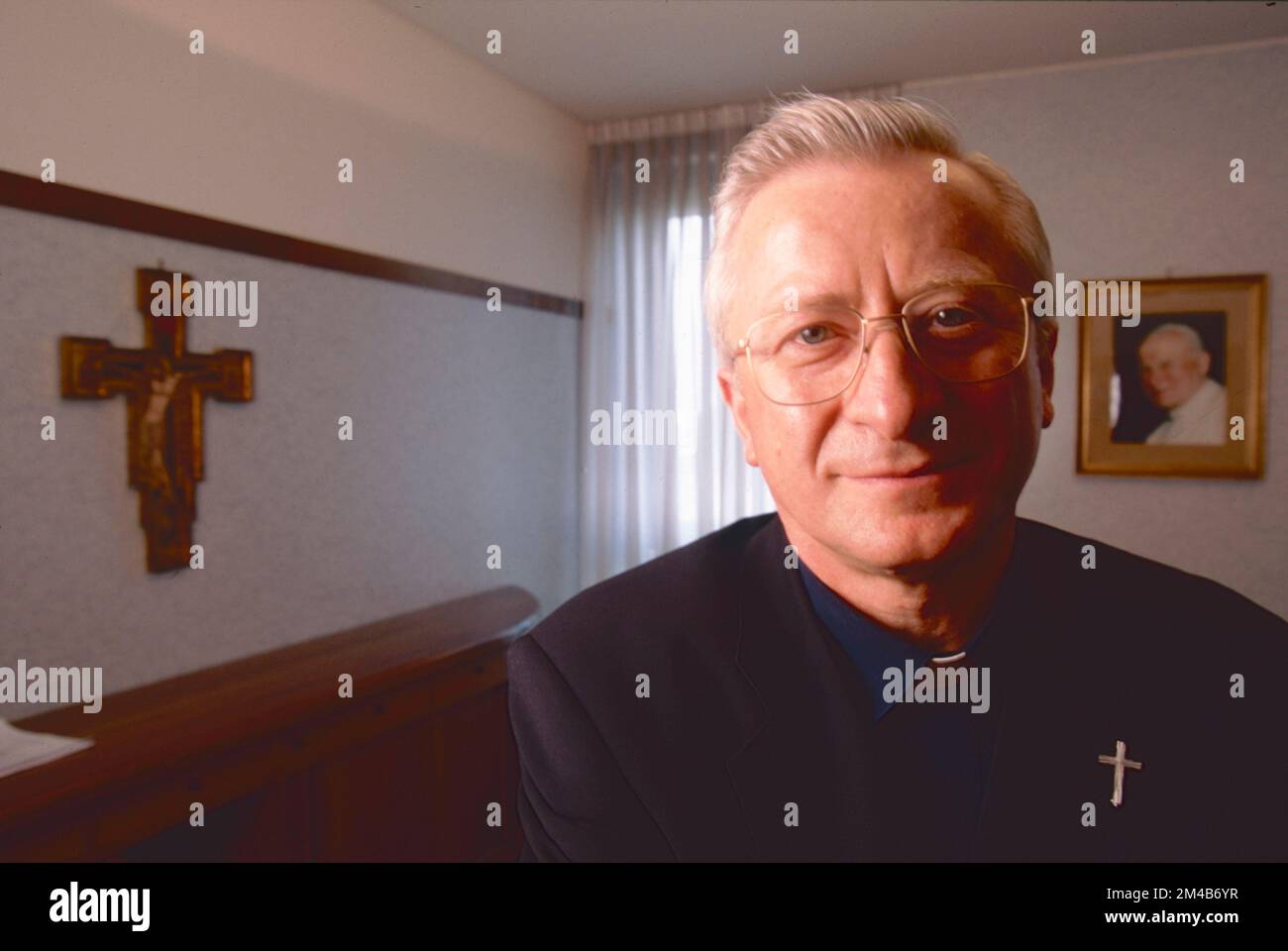 Italian catholic archbishop Ennio Antonelli, General President of CEI ...