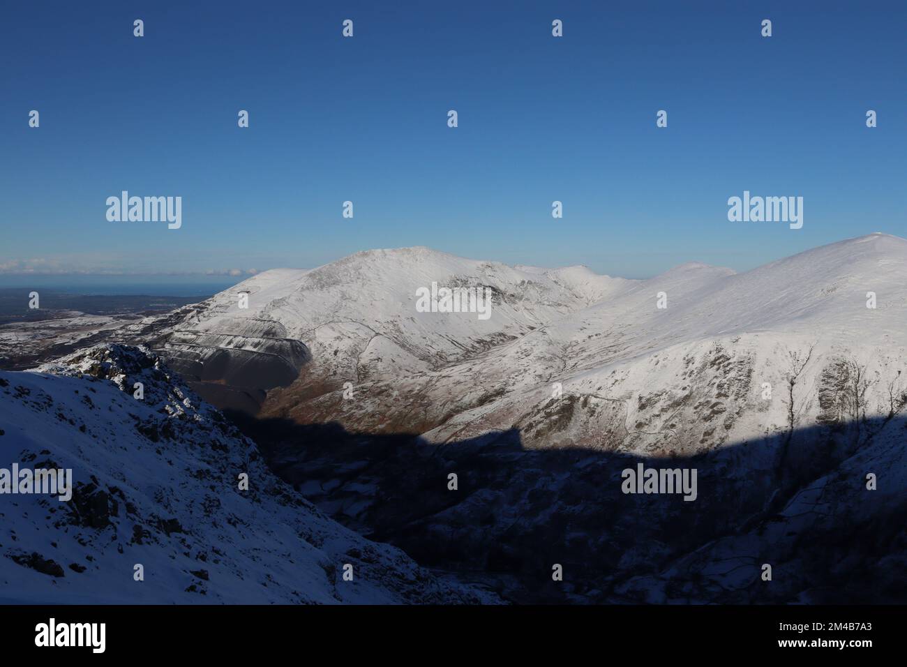 snowdonia snowdon winter wales Stock Photo - Alamy