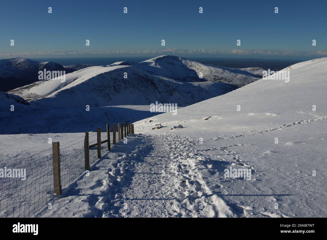 snowdonia snowdon winter wales Stock Photo - Alamy