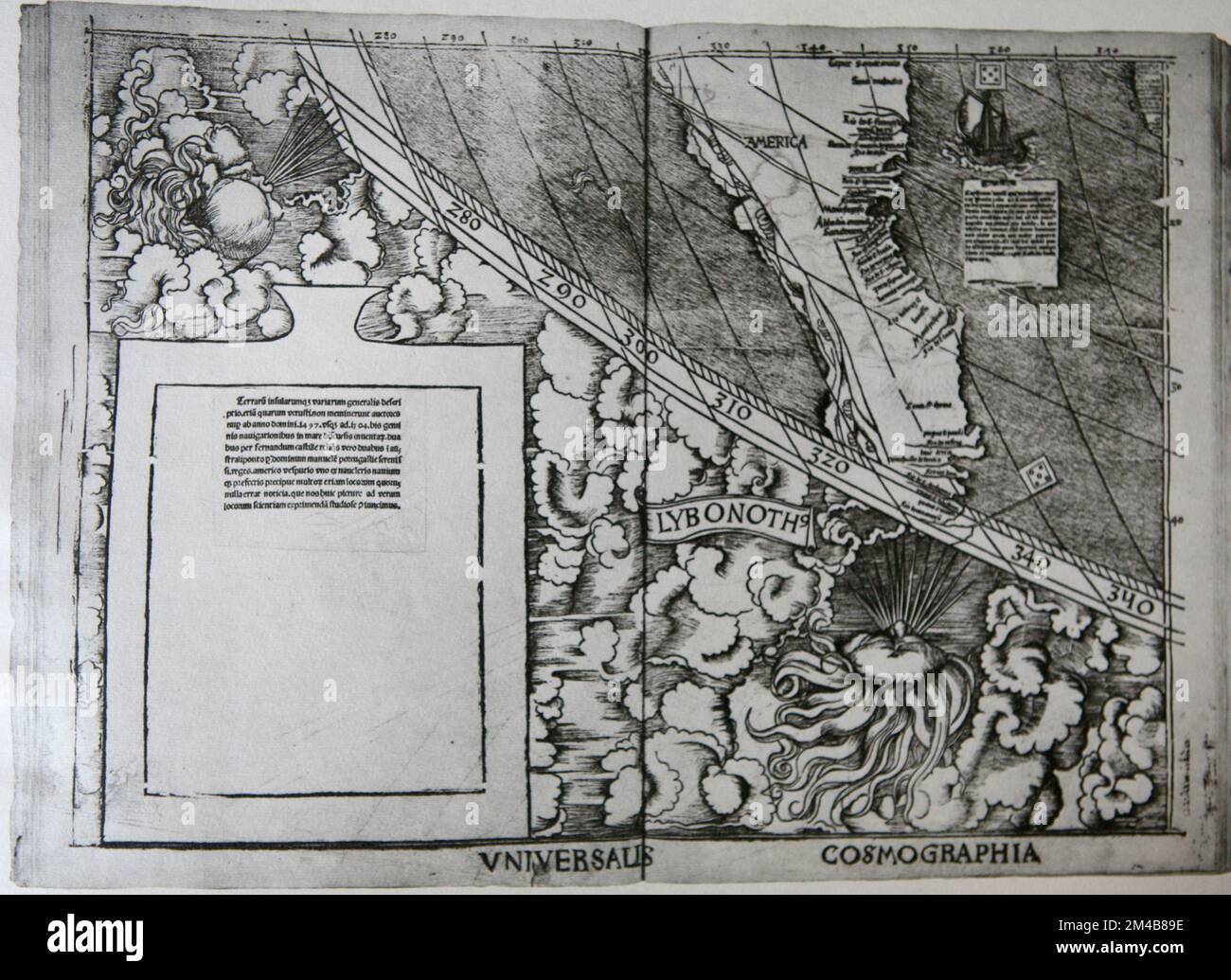 World map of martin waldseemüller hi-res stock photography and images ...