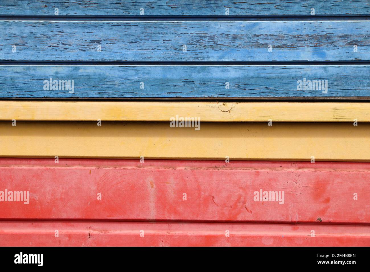 Colorful Creole architecture texture. Painted wooden background Stock ...