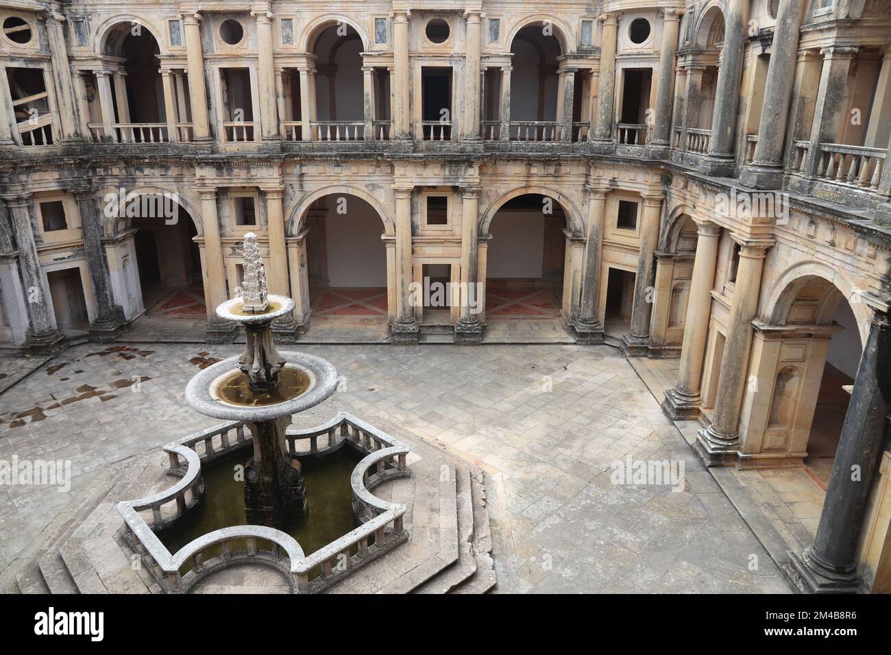 Tomar Monastery. Tomar Convent of Christ - Knights Templar monastery in ...